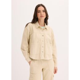 bonprix Shaket aus reiner Baumwolle, beige, Gr.52, L&auml;ssiges Shaket aus reiner Baumwolle, aus 100% Baumwolle