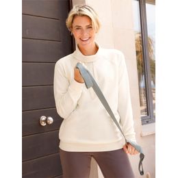 Catamaran Sports Damen Sweatshirt mit Rei&szlig;verschluss-Nahttasche, champagner, Gr&ouml;&szlig;e 36/38