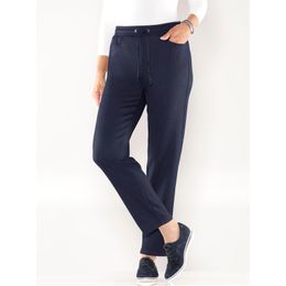 WITT Damen Schlupfhose in Ripp-Qualit&auml;t, marine, Gr&ouml;&szlig;e 56