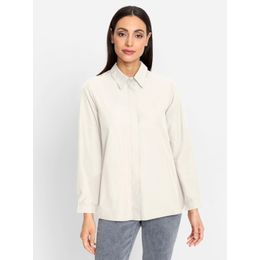 Heine Witt Damen Longbluse in weiter A-Linie, champagner, Gr&ouml;&szlig;e 36