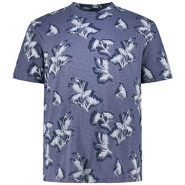Jack & Jones Herren Gro&szlig;e Gr&ouml;&szlig;en | Jack&Jones T-Shirt mit Allover-Muster Farbe grau Gr&ouml;&szlig;e: 4XL