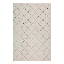 Teppich Esprit, B:133cm H:12mm L:200cmbeige, Polyester, Wohnzimmer, Teppiche, "Ina", Kurzflorteppich, gewebt, geometrisch, modern, Wohnzimmer,