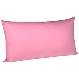 Kissenbezug Fleuresse, B:40cm L:80cm, pink, Mako-Satin, Mako-Satin, Kissenbez&uuml;ge, "Colours Mako Satin, 100% Baumwolle, mit Rei&szlig;verschluss", Mako