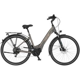FISCHER BIKE FISCHER FAHRRAD E-Bike "CITA 6.0i 504", 44cm, 28 Zoll (71,12cm), grau, Elektrofahrr&auml;der, Pedelec, Elektrofahrrad f&uuml;r Damen u. Herren