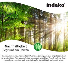 Plissee Indeko, B:53cm H:130cm, wei&szlig;, Obermaterial: 94% Polyester, 6% sonstige Fasern, Plissees, "simple", nach Ma&szlig;