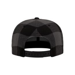 Flexfit Herren Snapback Cap "Flexfit Unisex Checked Flanell Snapback"schwarz, charcoal, 100% Baumwolle, Caps