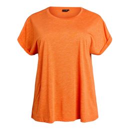 Active By Zizzi T-Shirt 'Abex' Damen Gr&ouml;&szlig;e XXXL/4XL hellorange