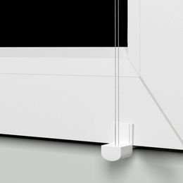 Plissee Indeko, B:116cm H:220cm, grau, Obermaterial: 94% Polyester, 6% sonstige Fasern, Plissees, "simple", mit Klemmtr&auml;gern, nach Ma&szlig;