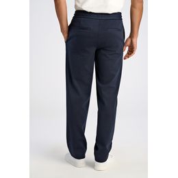 LINDBERGH Herren Jogginghose, blau, Gr. M, unifarben, Web, Obermaterial: 75% Polyester, 22% Viskose, 3% Elasthan, Hosen, mit elastischem Bund mit