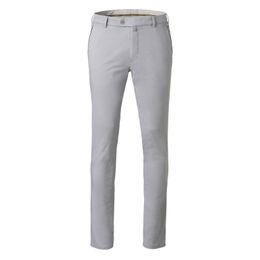 MEYER Herren Chinos "NEW YORK Art.1-8130", grau, Gr. 54, unifarben, 90% Baumwolle, 7% Kapok, 3% Elasthan, Hosen, mit buntgewebtem Innenfutter