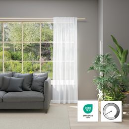 Neutex for you! Vorhang NEUTEX FOR YOU, B:140cm H:295cm, wei&szlig;, Jacquard, Polyester, Wohnzimmer, Gardinen, "Allure", Schal mit Multifunktionsband, Breite 140 cm, nach
