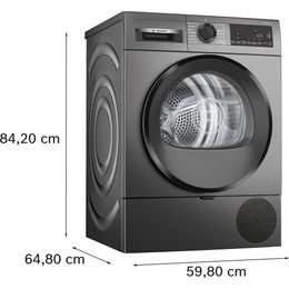 Bosch W&auml;rmepumpentrockner "WQG243DR10", B:59,8cm H:84,2cm T:61,3cmgrau, Trockner