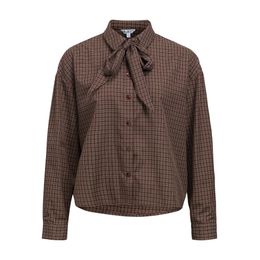 Object Bluse 'OBJPerry' Damen Gr&ouml;&szlig;e XL hellbeige / schoko