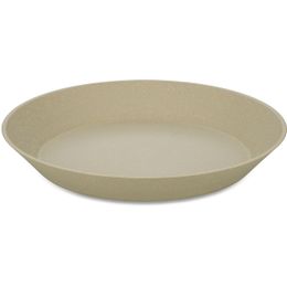 Koziol Suppenteller "CONNECT PLATE", 24cm, beige, Speiseteller, aus biozirkul&auml;rem Kunststoff, sp&uuml;lmaschinengeeignet, melaminfrei, 24cm