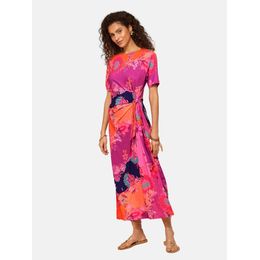 Love & Roses Kleid Damen Gr&ouml;&szlig;e 48 navy / azur / orange / fuchsia Winterkleid