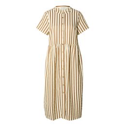 Lollys Laundry Kleid 'Aliya' Damen Gr&ouml;&szlig;e 36 creme / dunkelbraun Sommerkleid