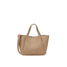 Marc O'Polo MARC O'POLO Damen Umh&auml;ngetasche "aus fein genarbtem Rindleder"earthy taupe, Leder, unifarben, Taschen