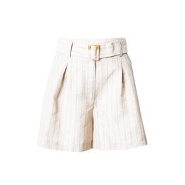 ABOUT YOU x Iconic by Tatiana Kucharova Pleat-Front Pants 'Tara ' female size 44 Beige / Black