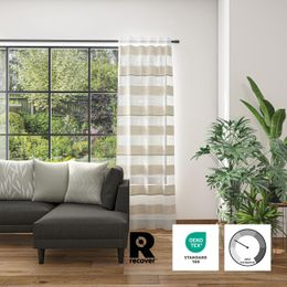 Neutex for you! Vorhang NEUTEX FOR YOU, B:144cm H:245cm, grau, Baumwolle, Polyester, Wohnzimmer, Gardinen, "Leila Eco"
