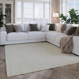 Wollteppich Wecon Home, B:80cm H:15mm L:300cm, beige, Schurwolle, Wohnzimmer, Teppiche, "Hamptons TWENTY", L&auml;ufer, Schurwolle, Kurzflor, Wohn- &
