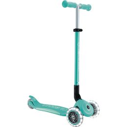 Globber Kinder Tretroller "Globber ELITE LIGHTS, mit Leuchtrollen"mint, B:28cm L:58cm, Roller