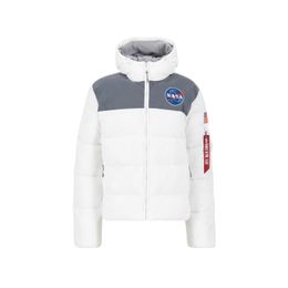 Herren Winterjacke "HP NASA Jacket", wei&szlig;, Gr. XXL, Alpha Industries, Obermaterial: 100% Nylon, Lining/F&uuml;llung: 100% Polyester, Jacken
