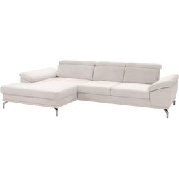 Sit & More Ecksofa SIT & MORE, B:311cm H:85cm T:181cm, beige, Wohnzimmer, Sofas, "Scorpio L-Form", inklusive Sitztiefenverstellung, wahlweise mit Kopfverstellung