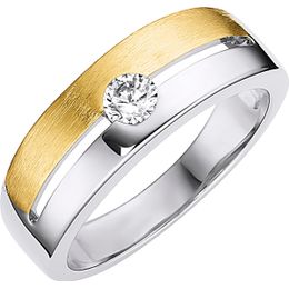 CR&Eacute;ATION L Damen Ring bicolor Gr&ouml;&szlig;e 18