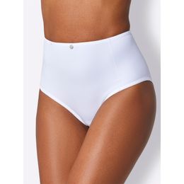w&auml;schepur w&auml;schepur Damen H&uuml;ftslip mit leicht gl&auml;nzender Naht, 2x wei&szlig;, Gr&ouml;&szlig;e 40