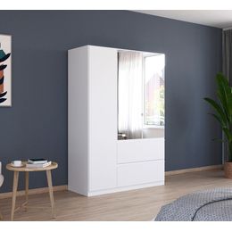 Dreht&uuml;renschrank Rauch, B:136cm H:197cm T:54cmalpinwei&szlig;, eingriffe alpinwei&szlig;, Holzwerkstoff, Schr&auml;nke, "Kleiderschrank Schrank Garderobe COSTA in den
