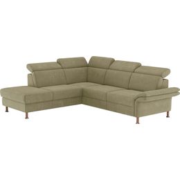 Ecksofa Home Affaire, B:259cm H:85cm T:227cm, gr&uuml;n, 100% Polyester, Wohnzimmer, Sofas, "Calypso L-Form", mit Relaxfunktion motorisch im Sofa 2,5-