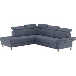 Ecksofa Home Affaire, B:259cm H:85cm T:227cm, grau, 100% Polyester, Wohnzimmer, Sofas, "Calypso L-Form", mit Relaxfunktion motorisch im Sofa 2,5-
