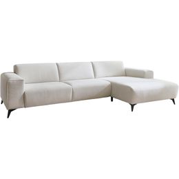 Ecksofa DIE PLANBAR "MP-IN24031", santos wei&szlig;, B:298cm H:75cm T:174cm, 100% Polyester, Sofas, Ecksofa, SoftSitz-Kaltschaumpolsterung, wahlweise mit motorischer Vorziehbank