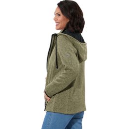 WITT Damen Fleecejacke mit Antipilling-Ausr&uuml;stung, schilf-meliert, Gr&ouml;&szlig;e 38