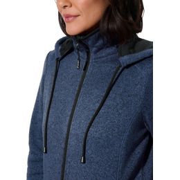WITT Damen Fleecejacke mit Antipilling-Ausr&uuml;stung, jeansblau-meliert, Gr&ouml;&szlig;e 50