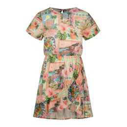 Vingino Kleid 'Parille' M&auml;dchen Gr&ouml;&szlig;e 164 hellblau / hellgr&uuml;n / apricot / koralle