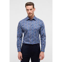 Eterna Herren Langarmhemd "MODERN FIT", blau, Gr. 46, Twill, 100% Baumwolle, Hemden, NON IRON (b&uuml;gelfrei)