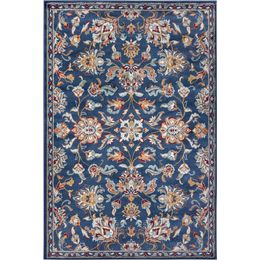 Teppich Hanse Home, B:200cm H:8mm L:280cm, blau, Jute, Polyester, Polypropylen (PP), Wohnzimmer, Teppiche, "Caracci", L&auml;ufer, Orientalisch, Kurzflor,
