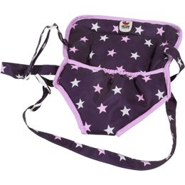 Bayer Chic 2000 CHIC2000 Kinder Puppen Bauchtrage "Stars lila", lila, Polyester, B:2cm H:25cm T:2cm, Puppenausstattungen