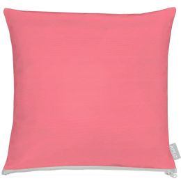 Dekokissen Apelt, B:39cm H:5cm L:39cm, pink, Baumwolle, Polyester, Outdoor, Dekokissen_Sitzkissen_Kissenh&uuml;llen, "3800", Statement-Rei&szlig;verschluss