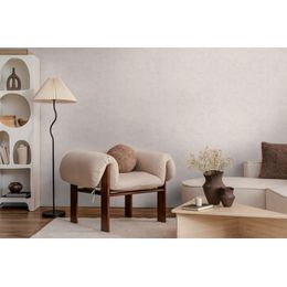 A.S. Cr&eacute;ation A.S. CR&Eacute;ATION Vliestapete "Schlichte Tapete in feiner Leinenstruktur", B/L: 0,53m x 10,05m, Rollen: 1steingrau, Wohnzimmer, Tapeten, Zarte Struktur