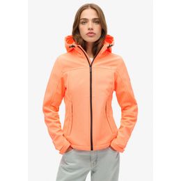 Superdry Damen Outdoorjacke "HOODED CLASSIC TREKKER JKT", rot, Gr. S, unifarben, Web, Obermaterial: 90% Polyester, 10% Elasthan, Jacken