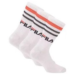 Kurzsocken Fila "Socken 3er Pack", Herren, Gr. 43-46, wei&szlig;, Obermaterial: 80% Baumwolle CO. 18% Polyester PES. 2% Elasthan EL., Socken