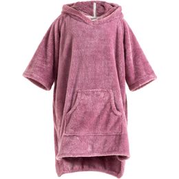 Badeponcho OTTO HOME, rosa, Microfaser, Hausm&auml;ntel, "Lillou, f&uuml;r Kinder, ideal f&uuml;r Urlaub oder im Schwimmbad", weich und kuschelig, Fleece, pl&uuml;sch,