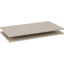 Einlegeboden Rauch, B:85cm H:1,6cm T:45cmleinenoptik hell, Holzwerkstoff, Einlegeb&ouml;den, "Zubeh&ouml;r f&uuml;r Rauch-Schwebet&uuml;renschr&auml;nke BLUE", 2er-Set Breite