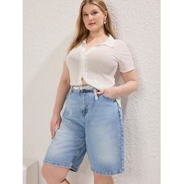 Trendyol Curve Shorts Damen Gr&ouml;&szlig;e 41/42 hellblau