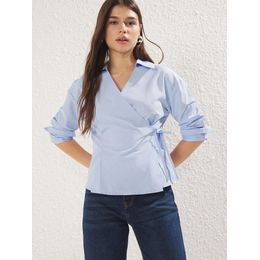 Trendyol Bluse Damen Gr&ouml;&szlig;e S taubenblau