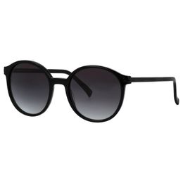 Marc O'Polo MARC O'POLO Damen Sonnenbrille "Modell 506215"schwarz, leicht gl&auml;nzend, Sonnenbrillen, Form Pilot, Logoschriftzug auf B&uuml;gel, Kombifassung