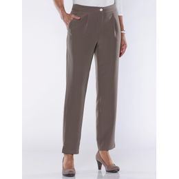 WITT Damen Stretch-Hose in Koffer-Qualit&auml;t, dunkeltaupe, Gr&ouml;&szlig;e 24
