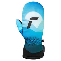Reusch M&auml;dchen F&auml;ustlinge "Carter R-TEX XT Junior Mitten", blau, Gr. 4, mehrfarbig, 86% Polyester, 13% Lederimitat, 1% Elasthan, Handschuhe, mit